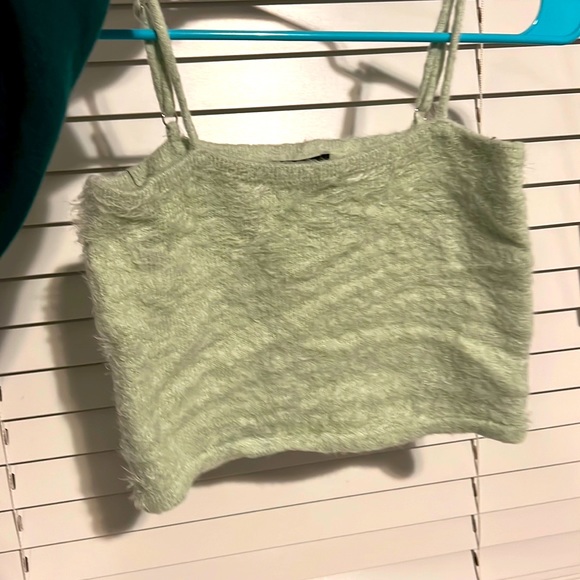 Forever 21 | Tops | Fuzzy Green Tank Top | Poshmark